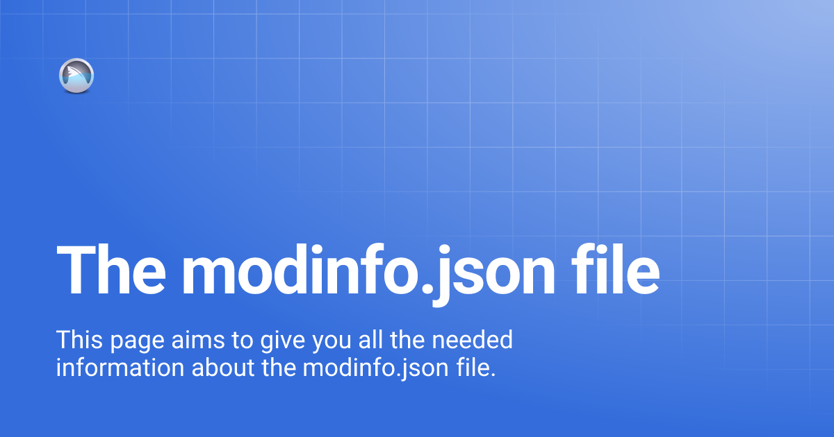 The modinfo.json file | Raft Modding